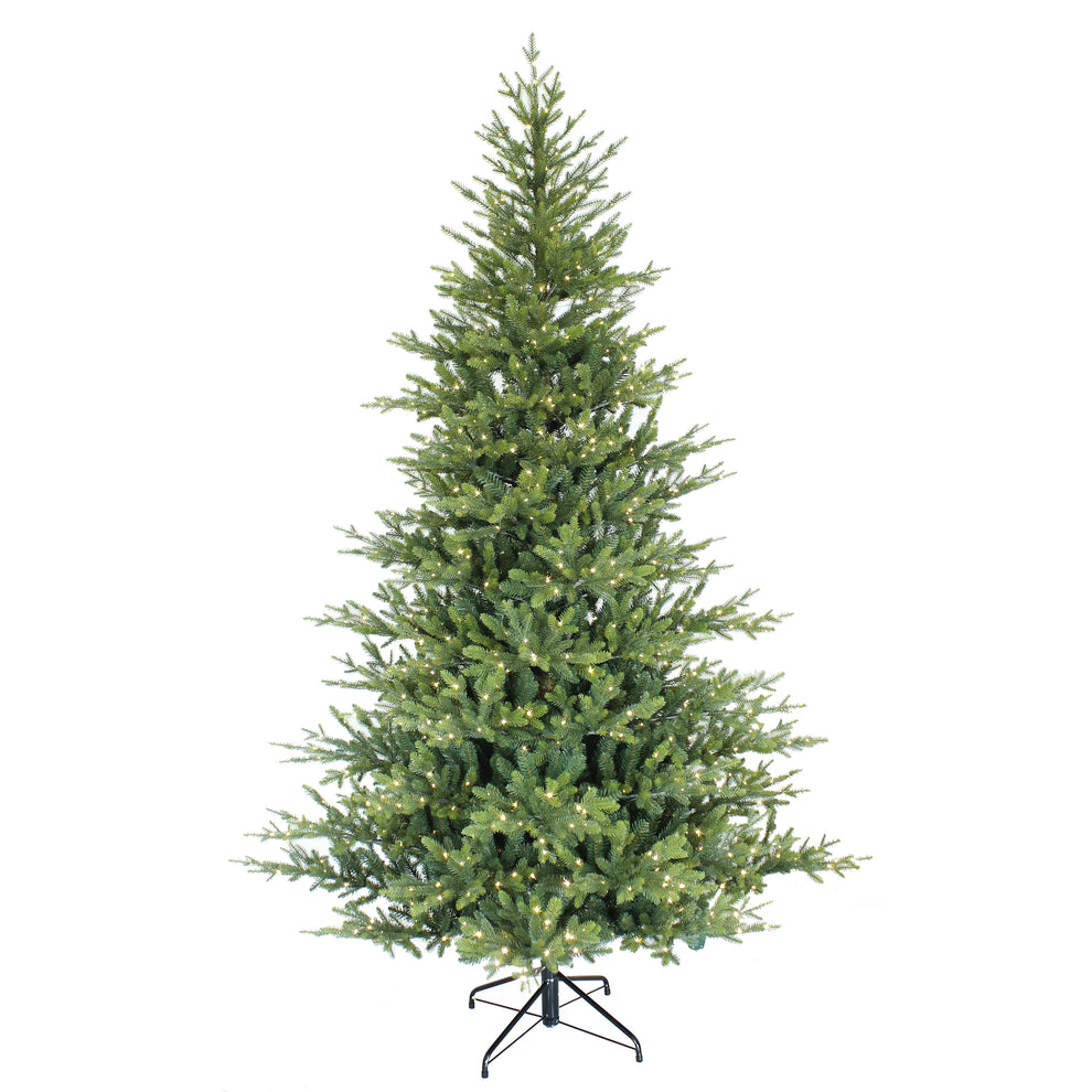 7.5 ft ft Pre-Lit Alberta Spruce Artificial Christmas Tree with Sure ...